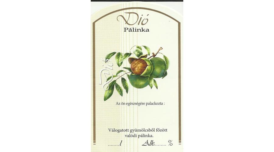 Pálinka üveg címke dió II 10 db/cs - Pálinkás üveg címke II - Agropolisz Pálinka üveg címke dió II 10 db/cs - Pálinkás üveg címke II - Agropolisz